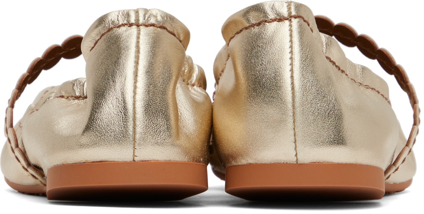 See by Chloé Gold Kaddy Ballerina Flats See by Chloe