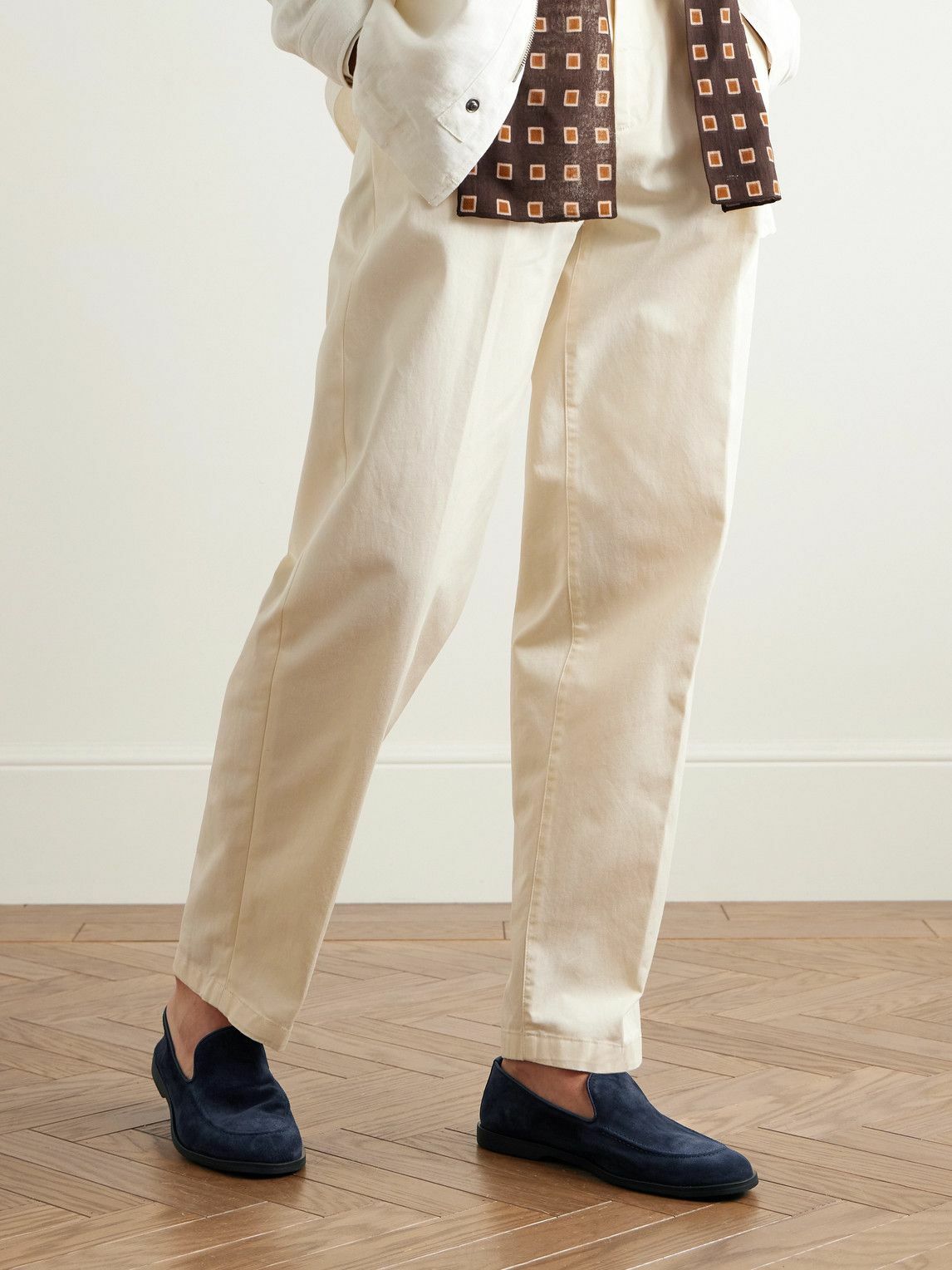 George Cleverley - Cornwall Suede Loafers - Blue George Cleverley