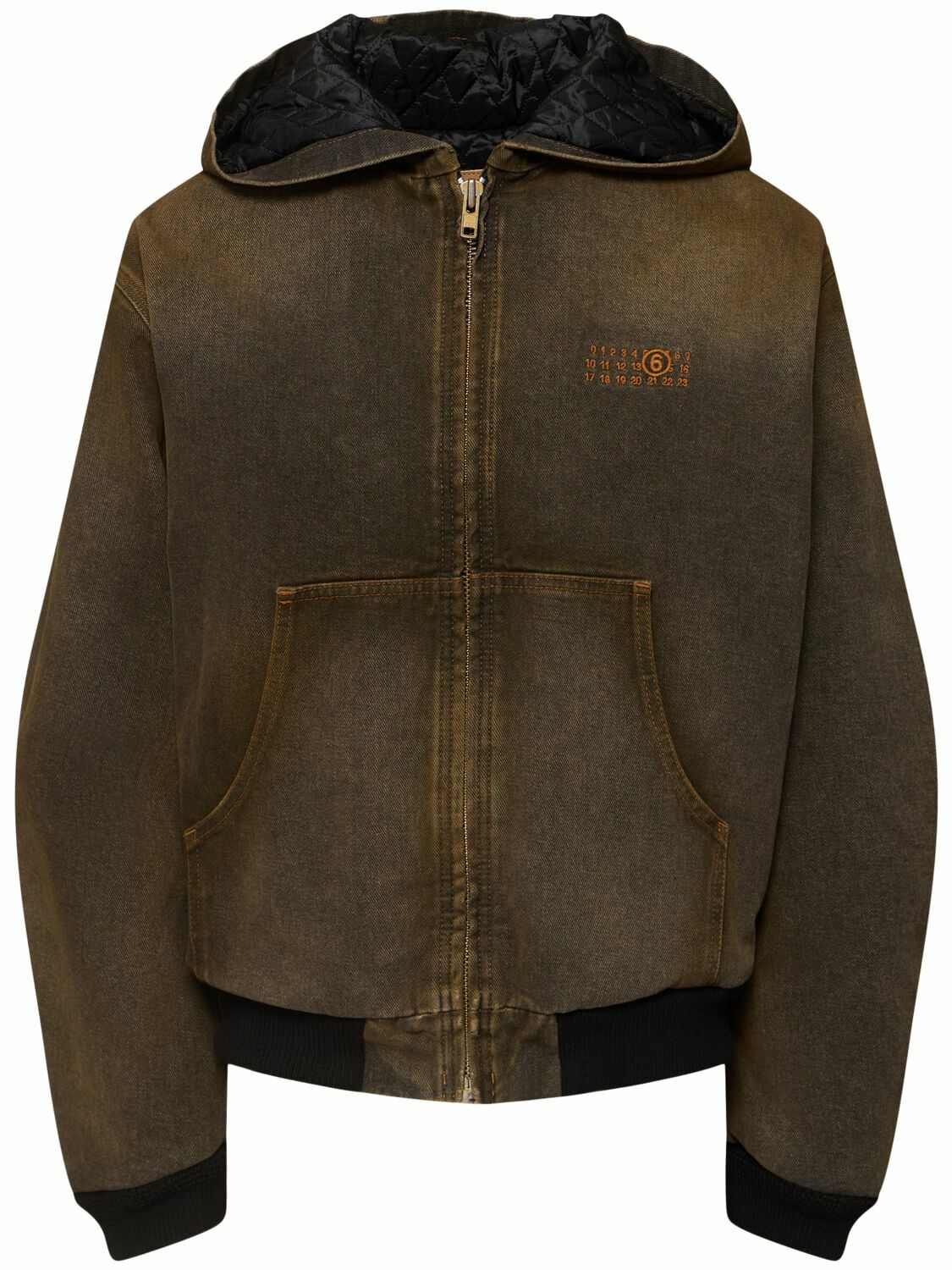 MM6 MAISON MARGIELA Sports Hooded Zip-up Cotton Jacket MM6 Maison Margiela