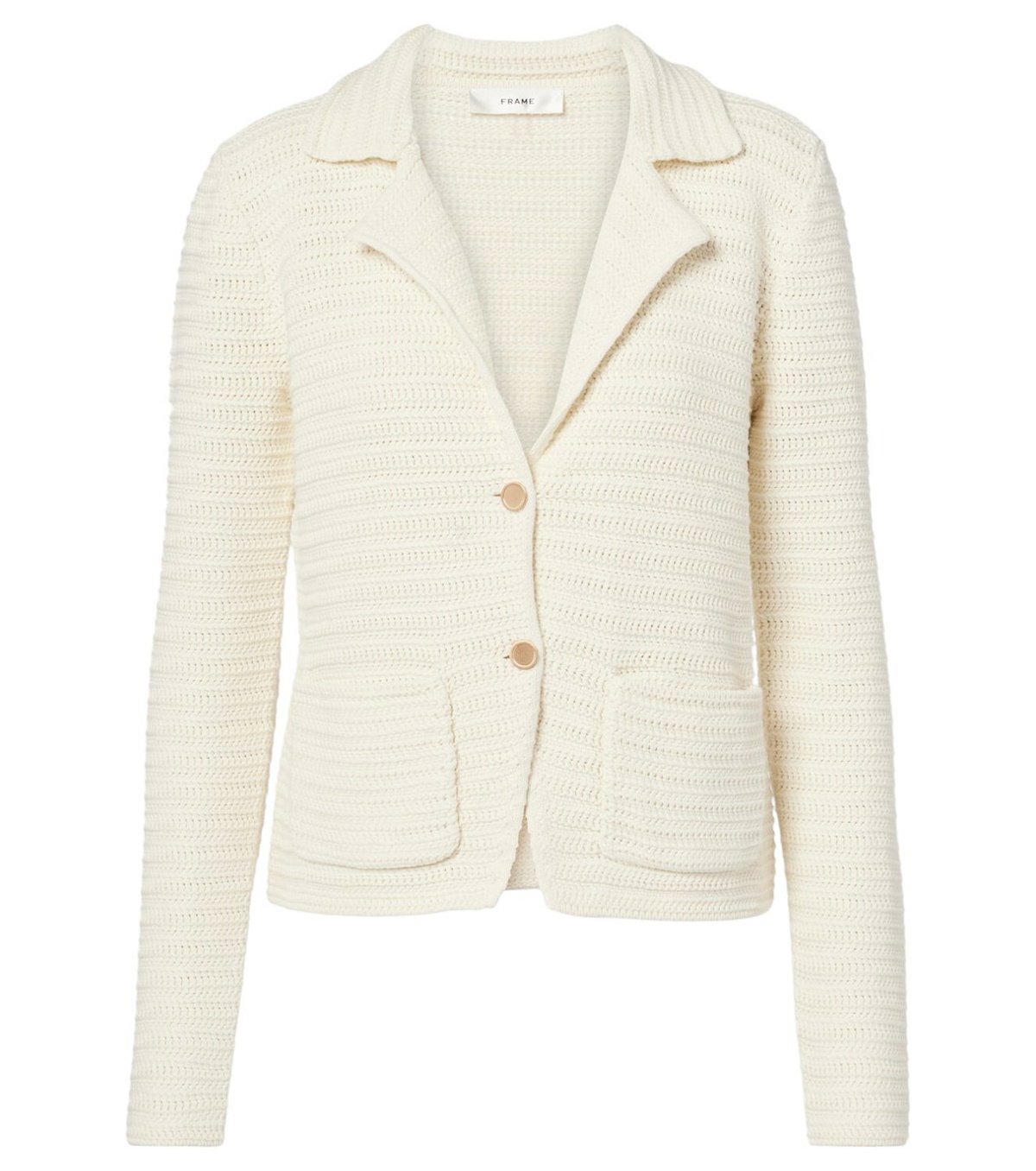 Frame The Crochet cotton blazer Frame Denim
