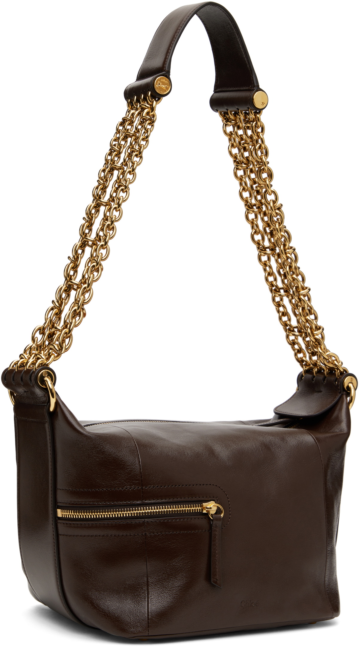 Chloé Brown Camera Chain Bag Chloe