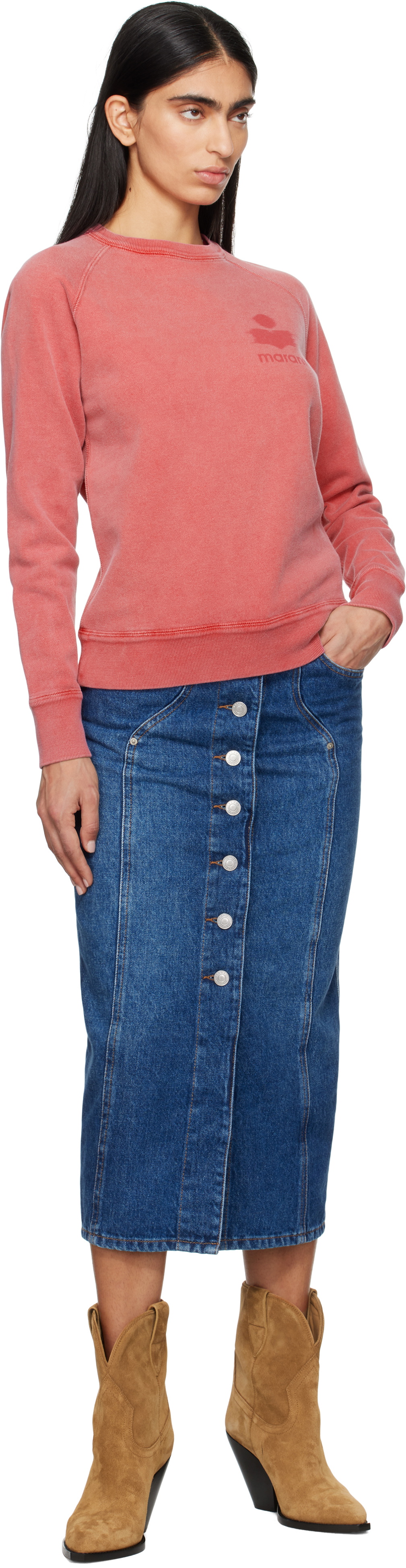 Isabel Marant Etoile Red Milla Sweatshirt Isabel Marant Etoile