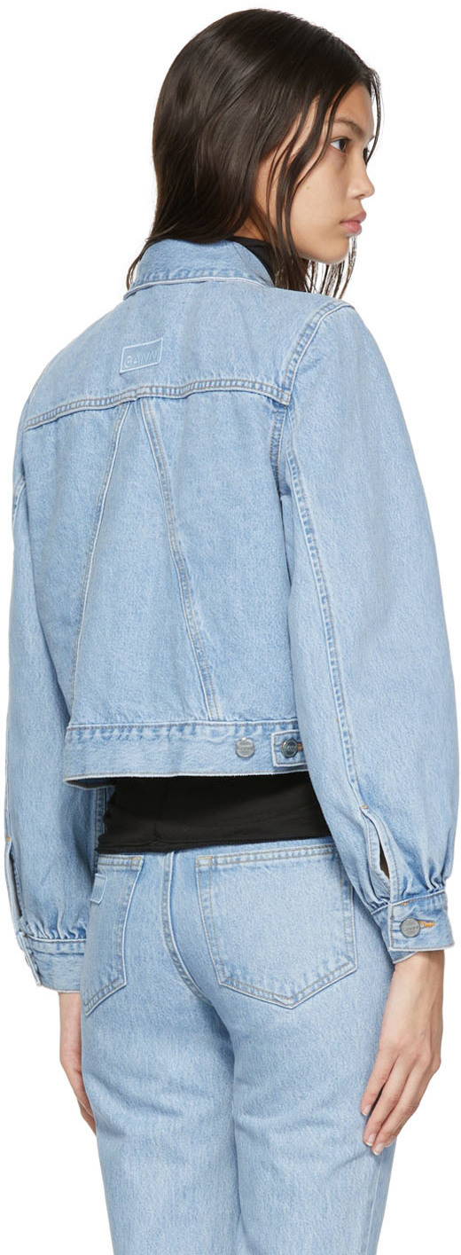GANNI Blue Camy Denim Jacket GANNI