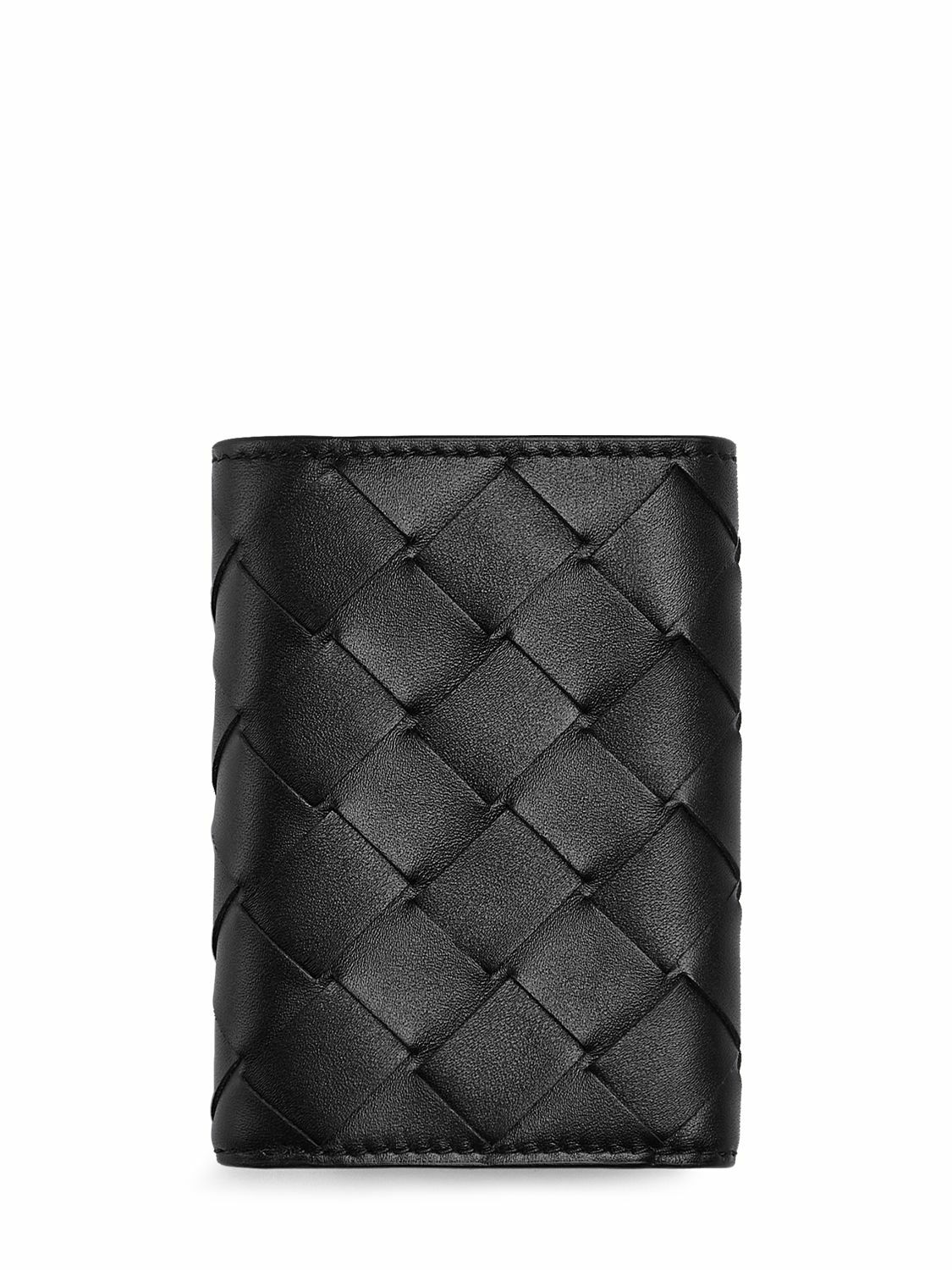 BOTTEGA VENETA - Intrecciato Leather Tiny Tri-fold Wallet Bottega Veneta