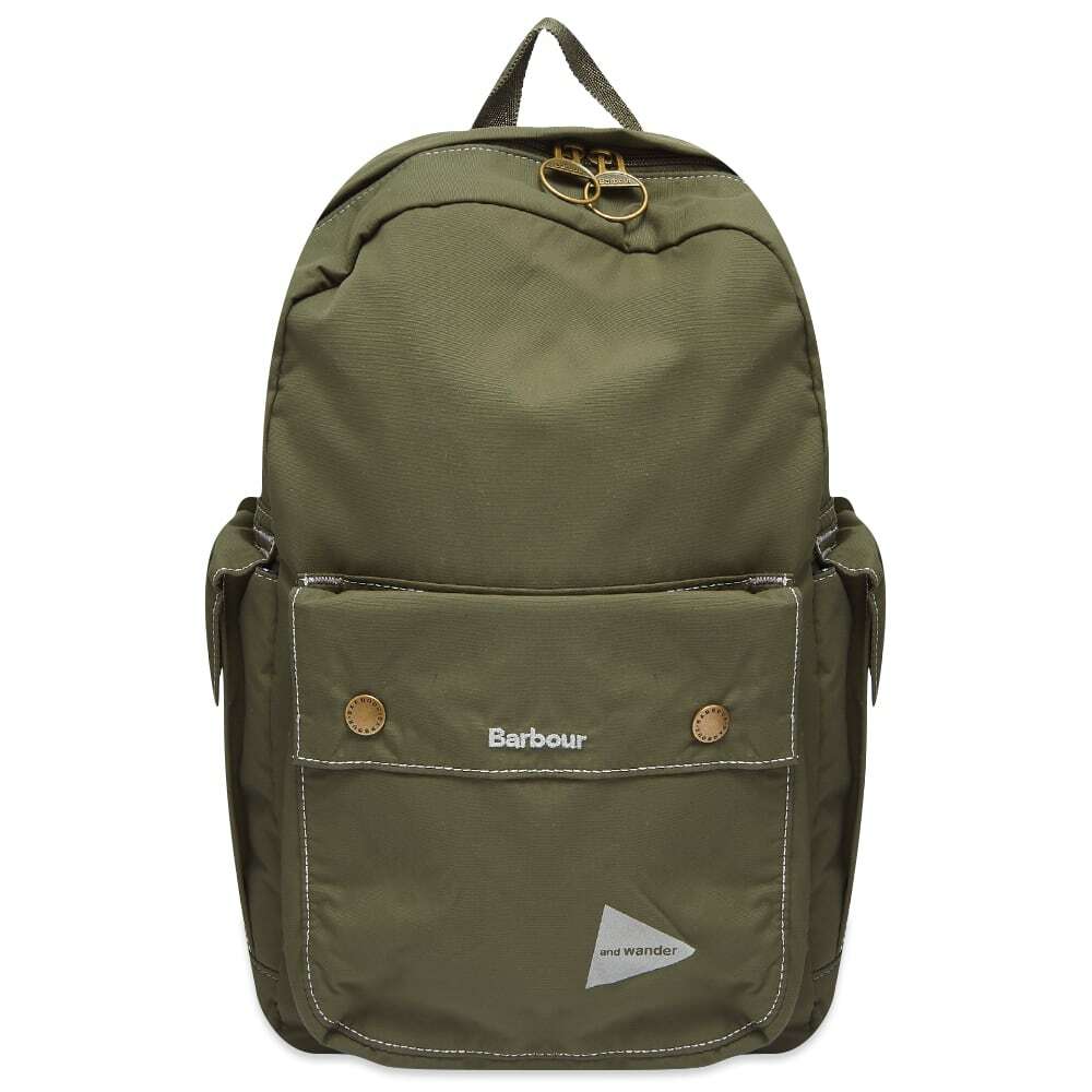 Barbour x and wander Backpack in Khaki Barbour