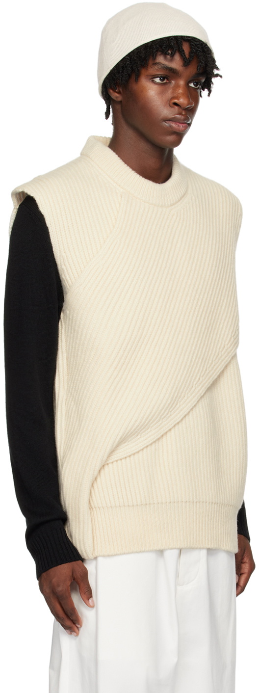 Jil Sander Off-White Layered Vest Jil Sander