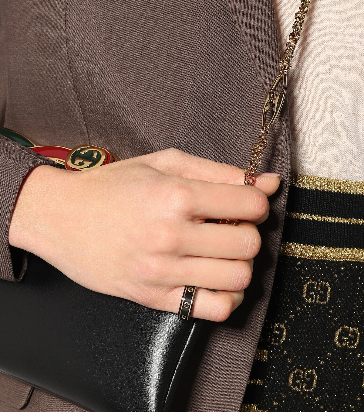 Gucci - Icon 18kt gold-embellished ring Gucci