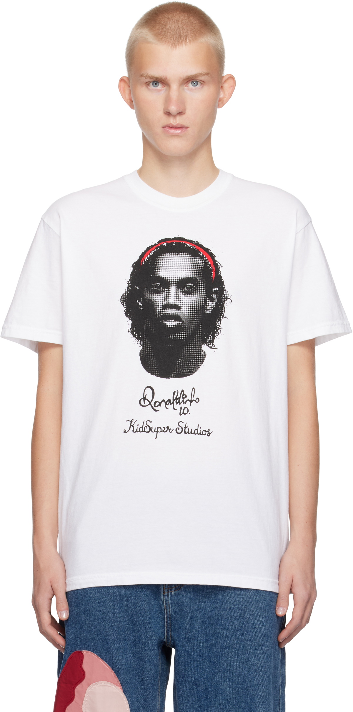 KidSuper White Ronaldinho Edition Portrait T-shirt KidSuper