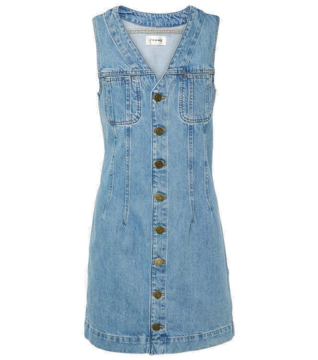 Frame Trucker denim minidress Frame Denim