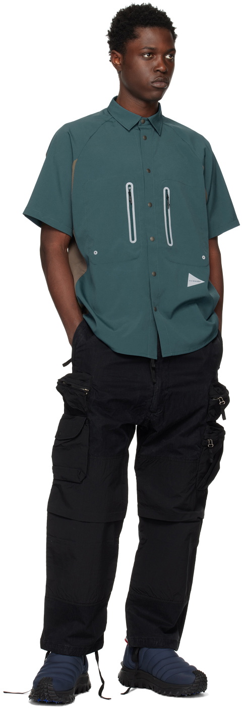 and wander Blue & Gray Tech Shirt and Wander