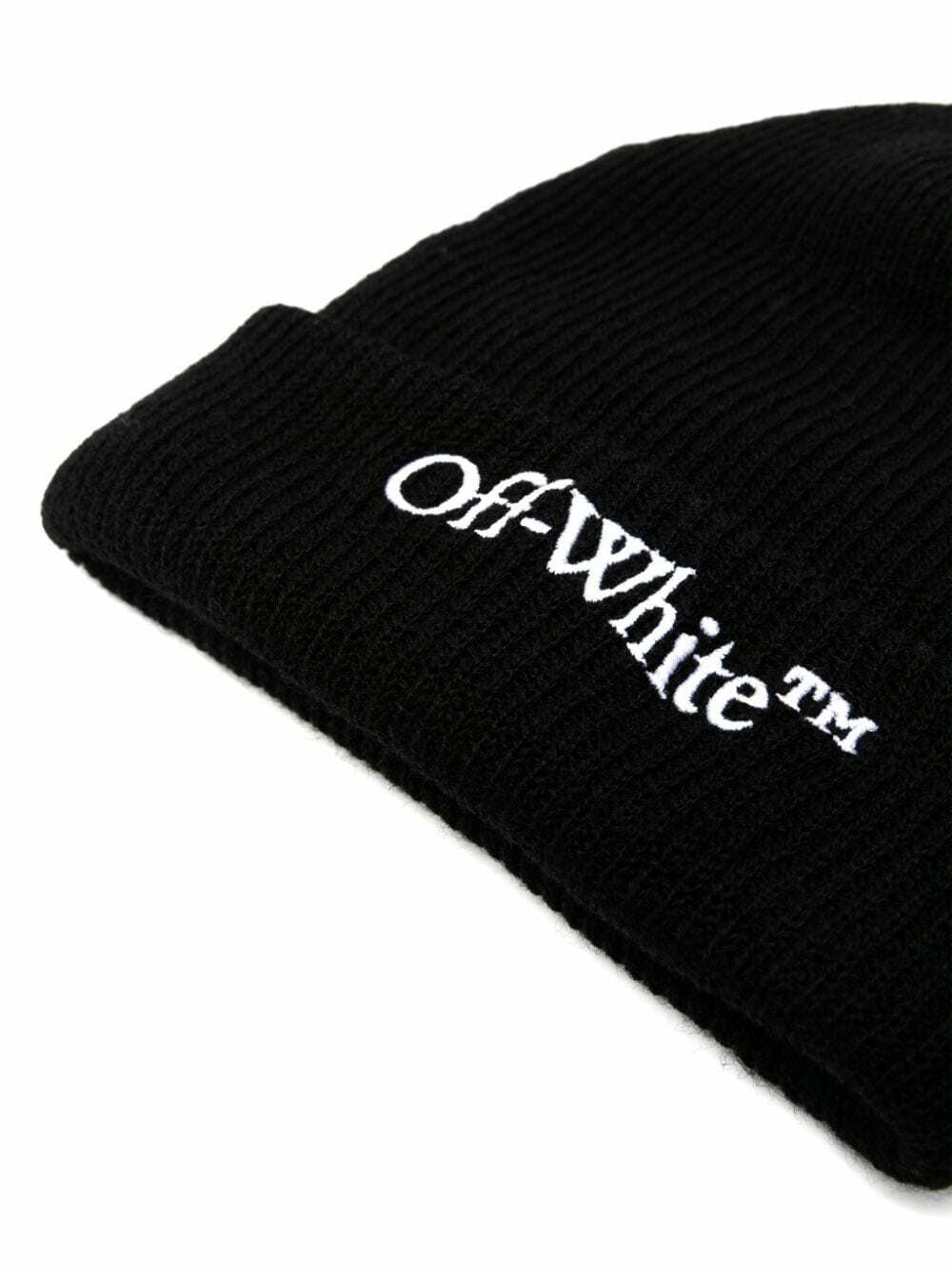 OFF-WHITE - Bookish Wool Beanie Off-White