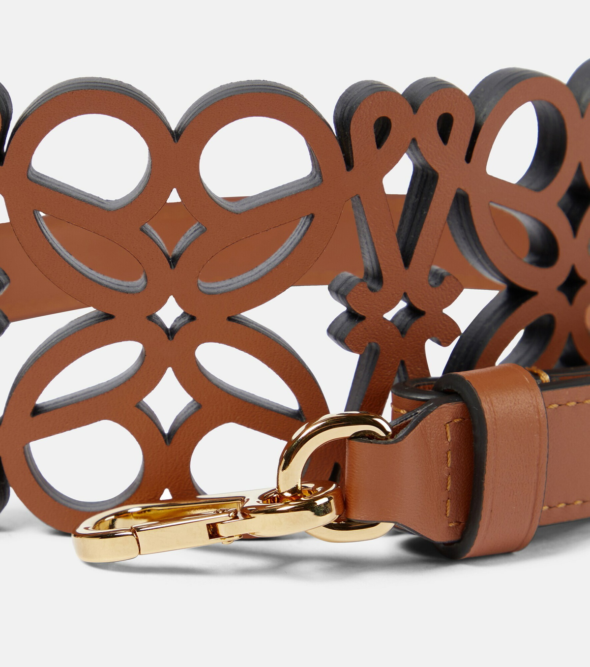 Loewe - Anagram cutout leather bag strap Loewe