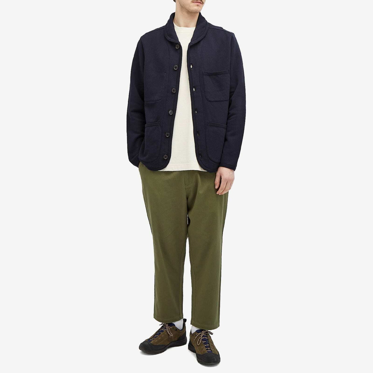 Universal Works Men's Sports Work Jacket in Navy Universal Works