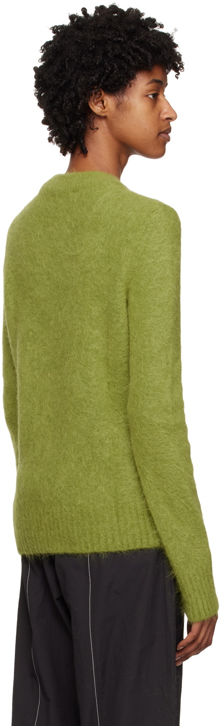 GANNI Green Crewneck Sweater GANNI