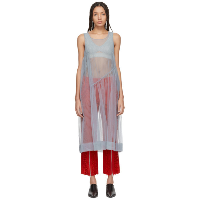 Molly Goddard SSENSE Exclusive Grey Robyn Dress Molly Goddard