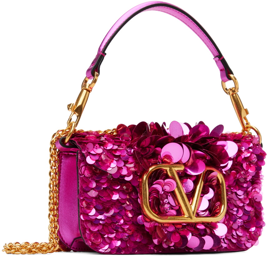 Valentino Garavani Pink Small Locò Bag Valentino Garavani