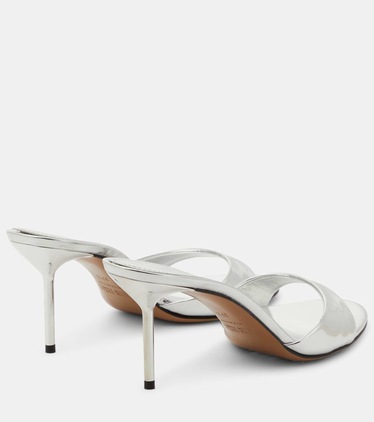 Paris Texas Lidia metallic leather mules Paris Texas