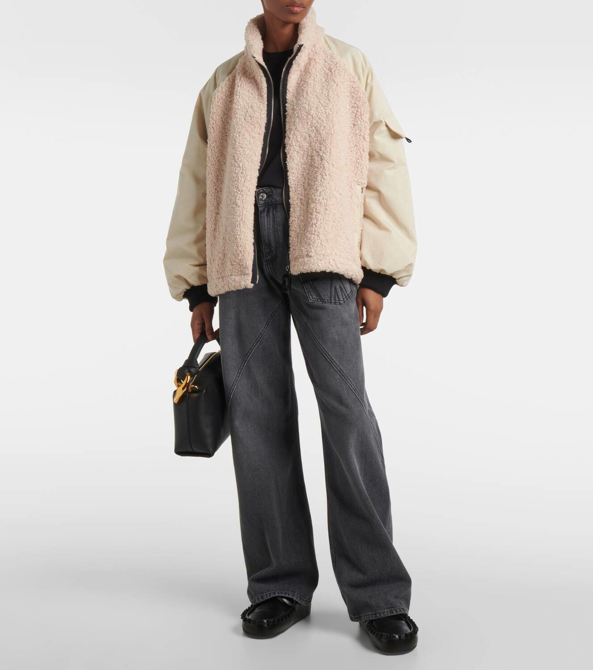 JW Anderson Colorblocked fleece jacket JW Anderson