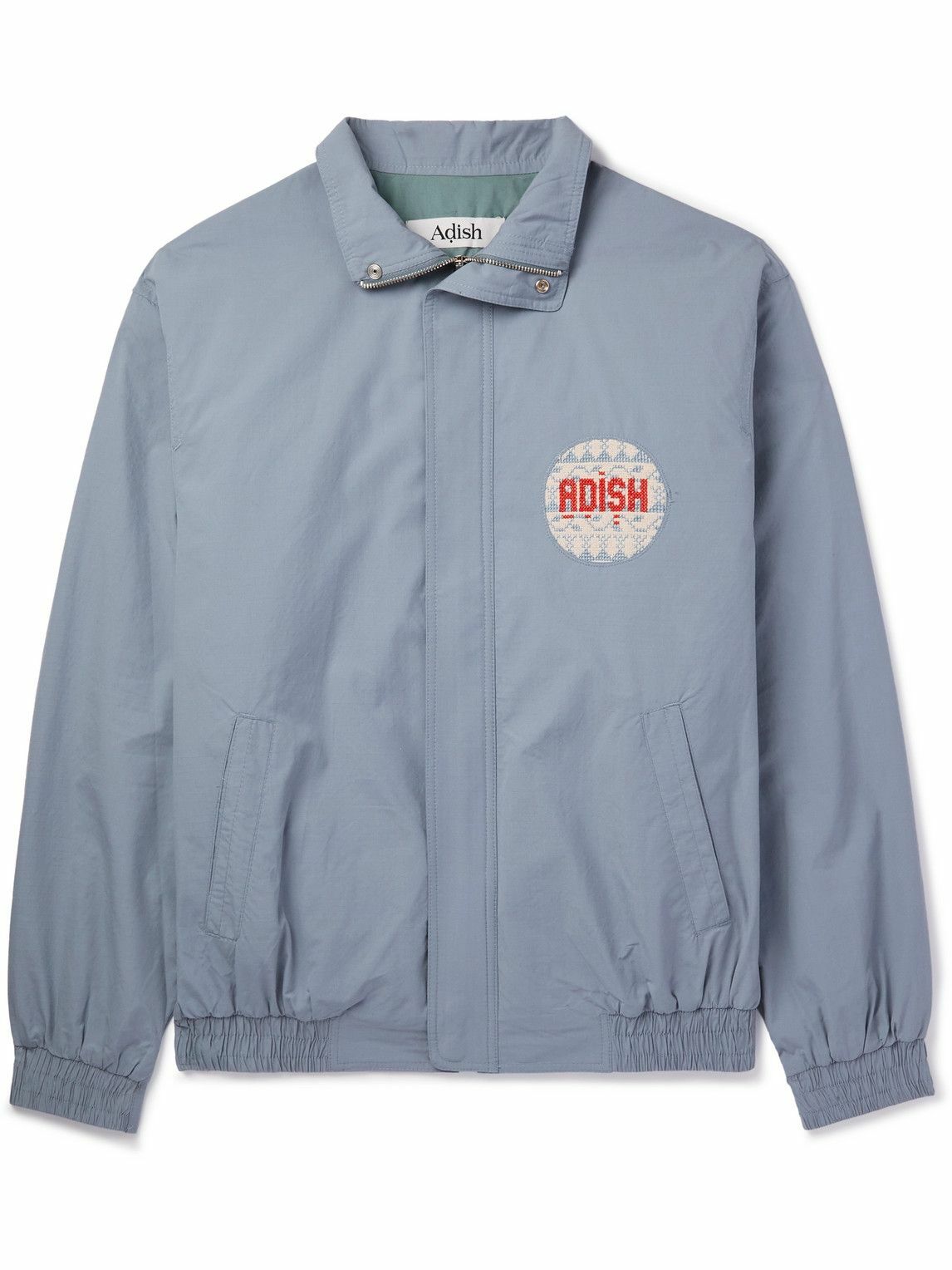 Adish - Logo-Appliquéd Cotton-Ripstop Jacket - Blue ADISH