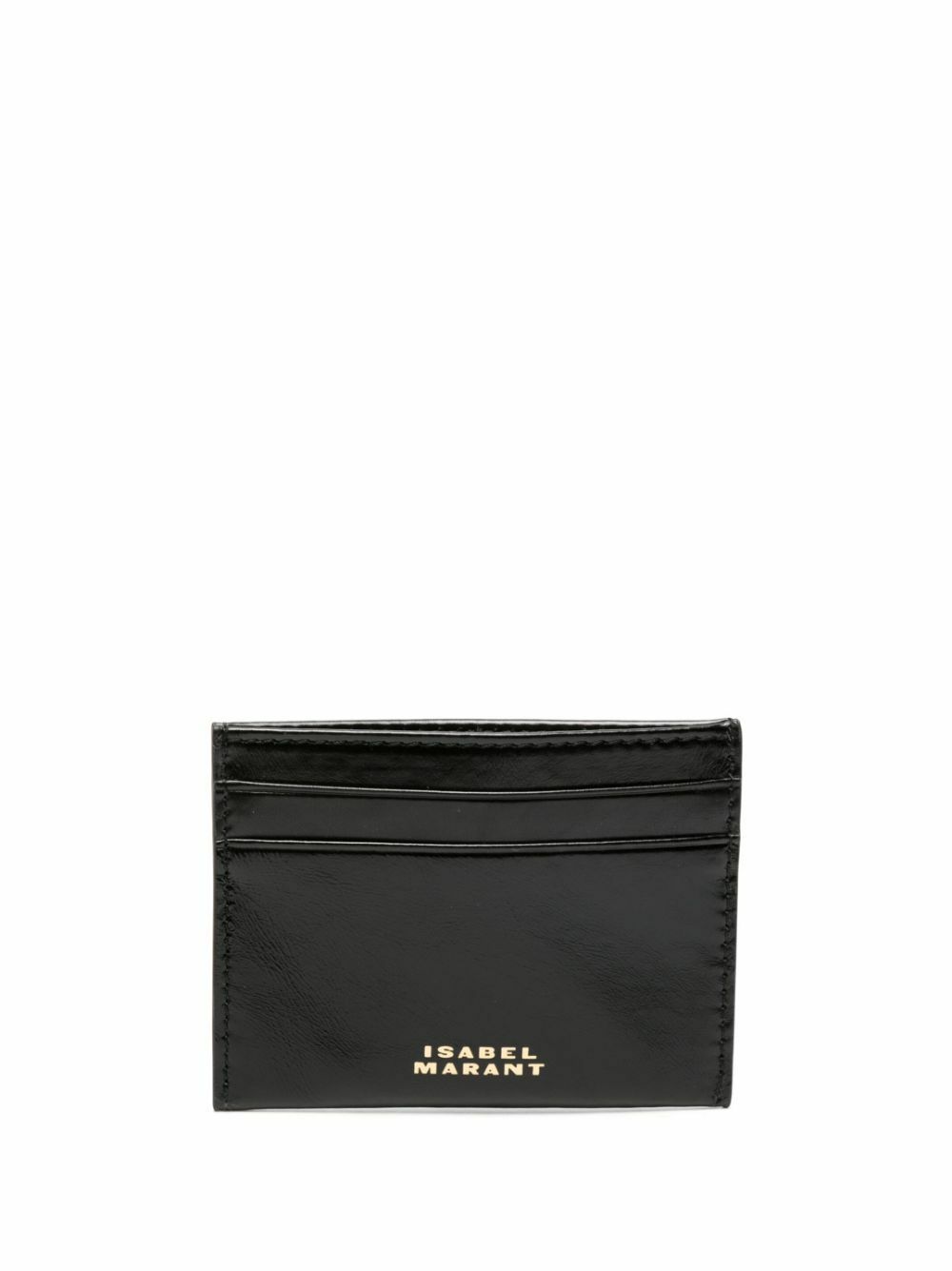 ISABEL MARANT Black Chiba Leather Card Holder Isabel Marant