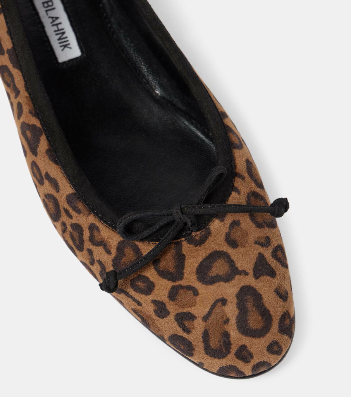 Manolo Blahnik Verallii leopard-print suede ballet flats Manolo Blahnik