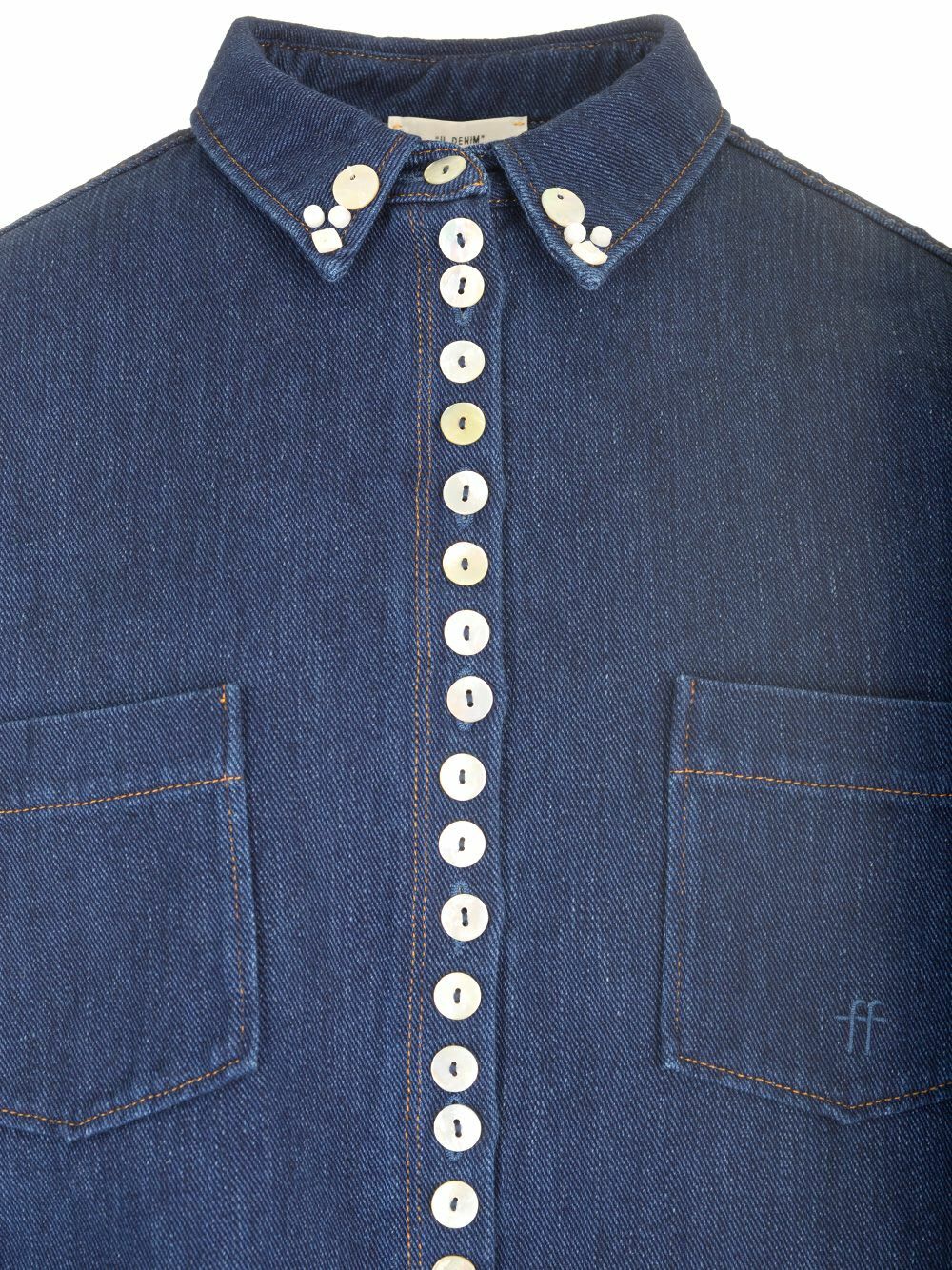 Forte_Forte Denim Cropped Shirt Forte Forte