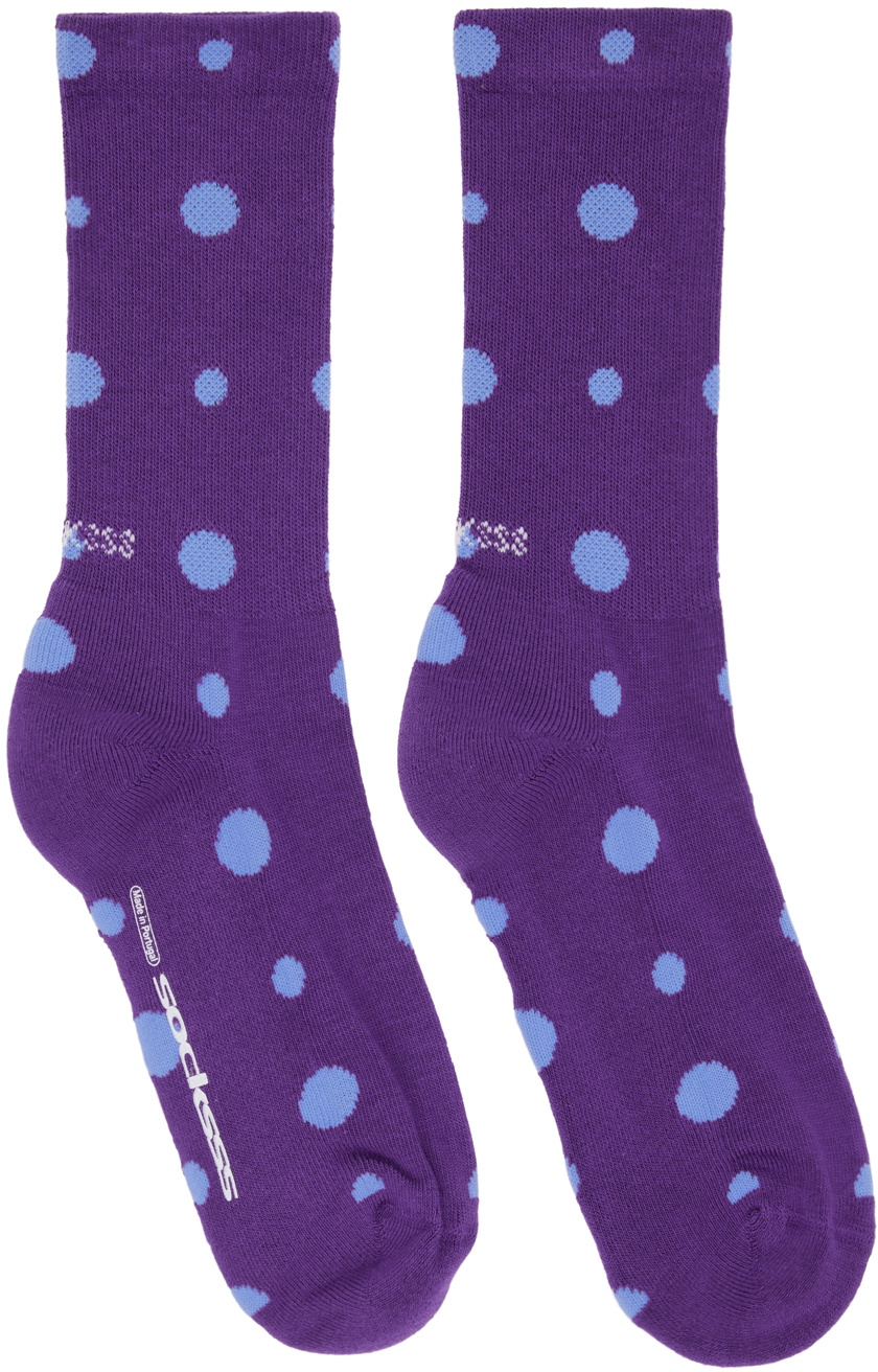 SOCKSSS Two-Pack Yellow & Purple Socks Socksss