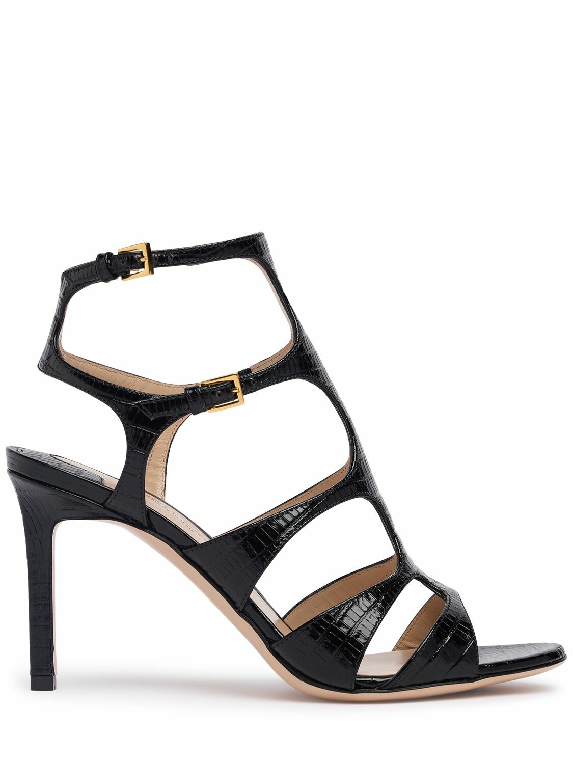 TOM FORD 85mm Tejus Croc Embossed Leather Sandals TOM FORD