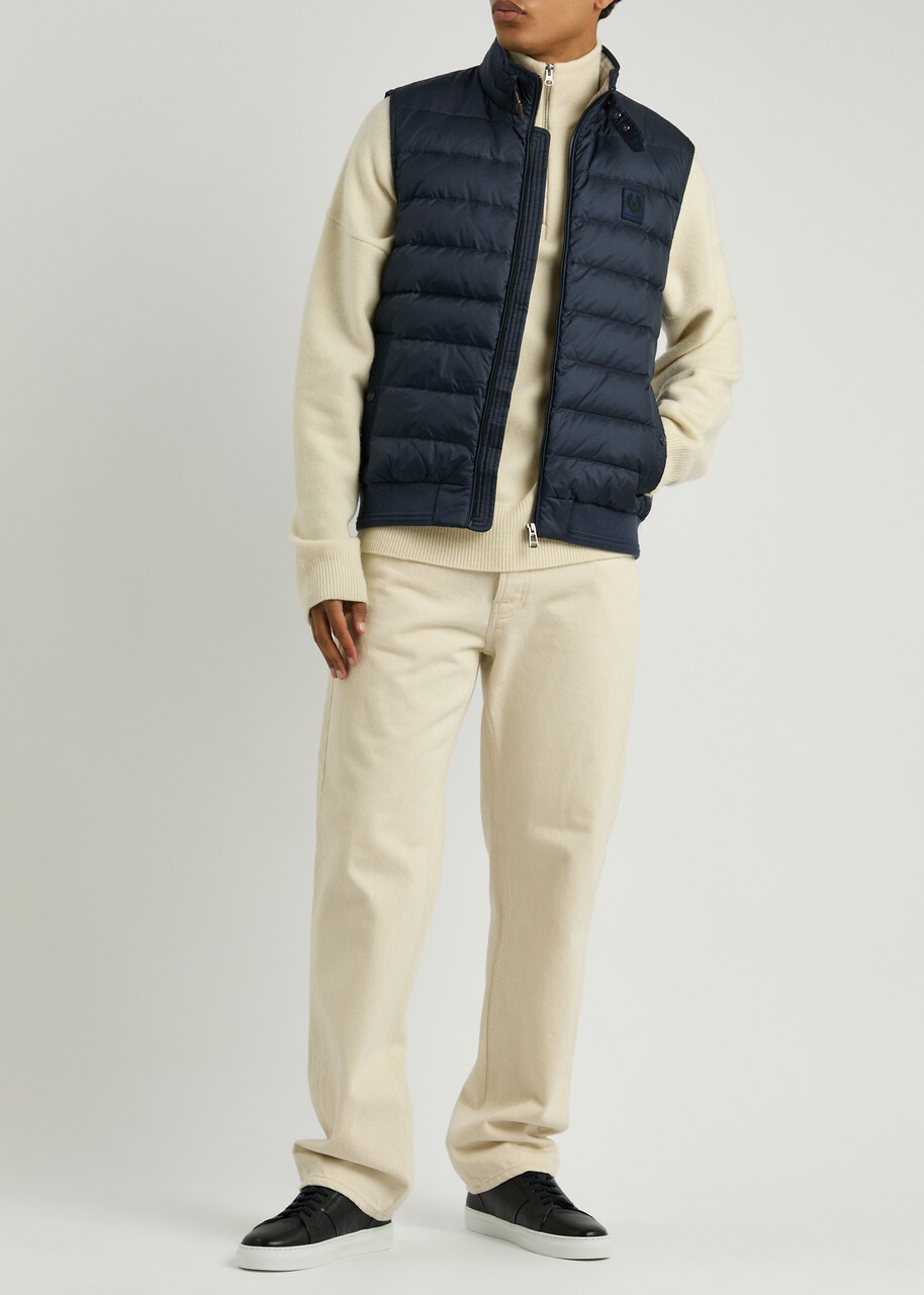 Belstaff Circuit Quilted Nylon Gilet Blue Belstaff