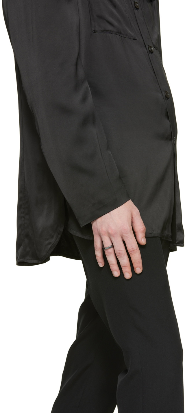 Chin Teo Gunmetal Stonewall 4 Ring Chin Teo