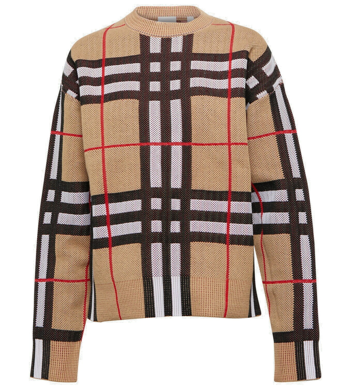 Burberry Checked cotton blend sweater Burberry