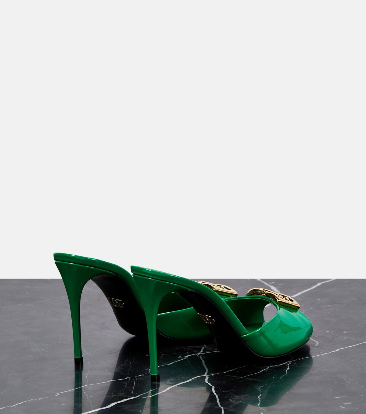 Dolce&Gabbana - DG patent leather mules Dolce & Gabbana