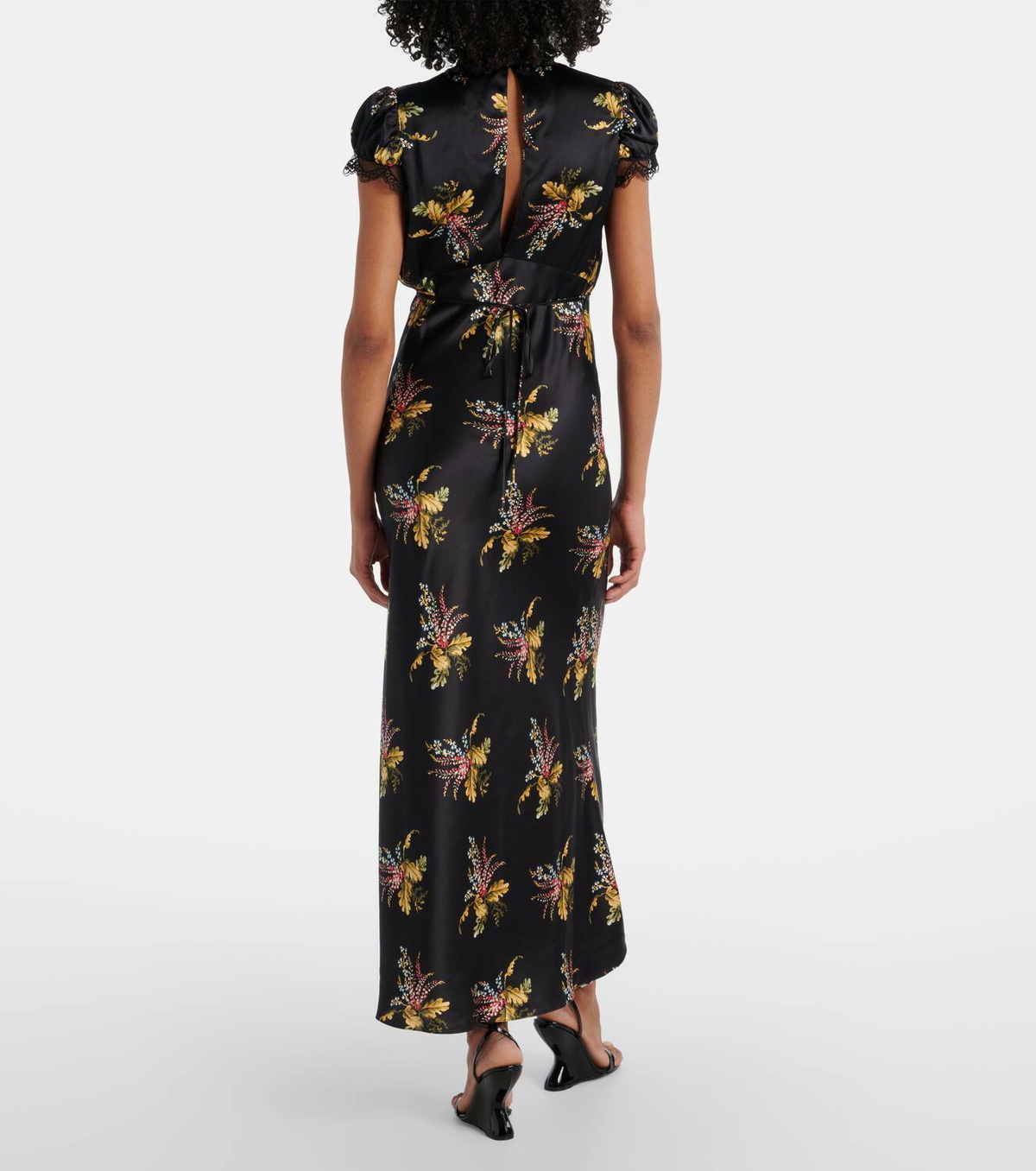Rodarte Floral silk satin maxi dress Rodarte