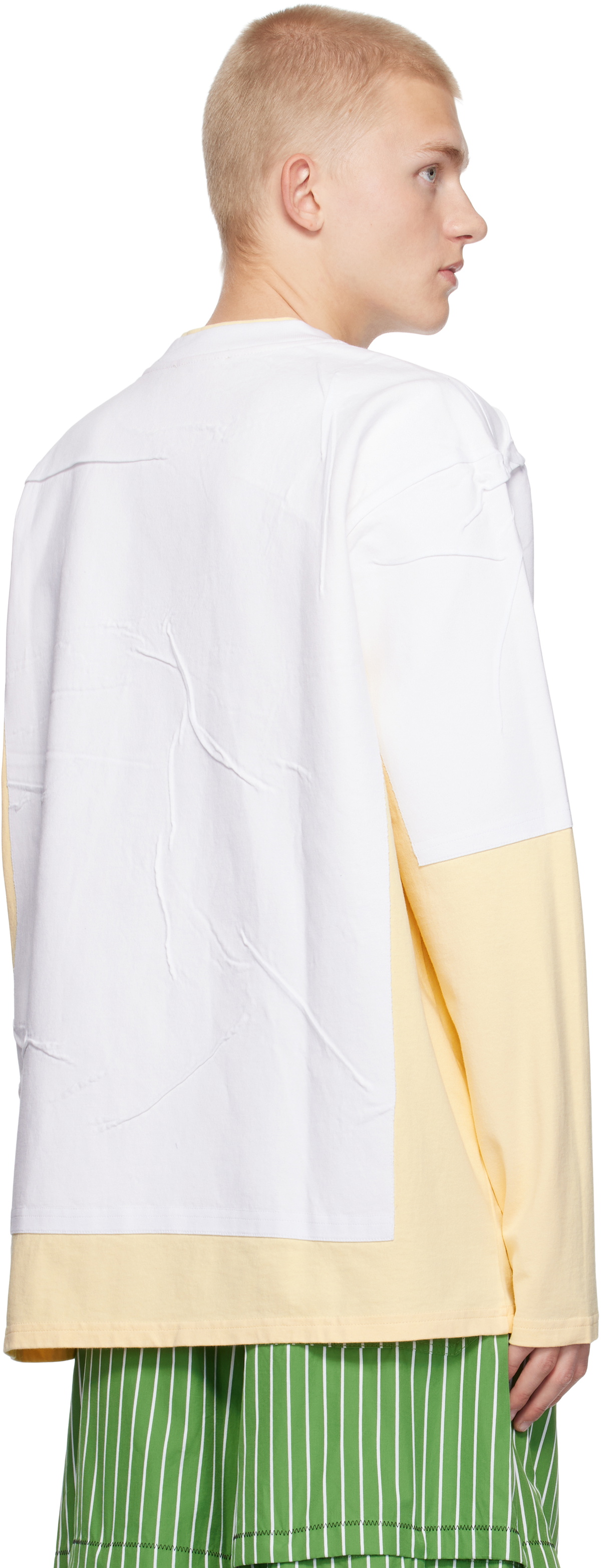 Marni Beige & White Double Layered T-shirt Marni