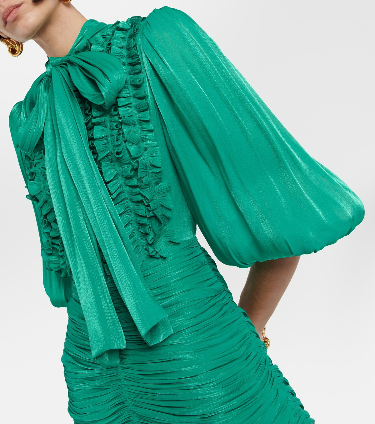 Costarellos Tiered gown Costarellos