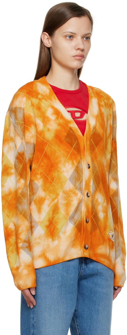 Diesel Yellow & Orange K-Addice Cardigan Diesel
