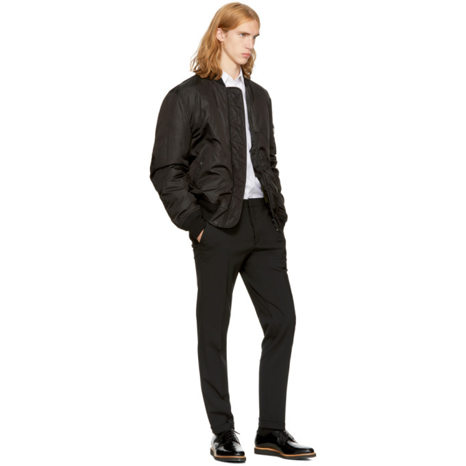 Moncler Black Down Allix Bomber Jacket Moncler