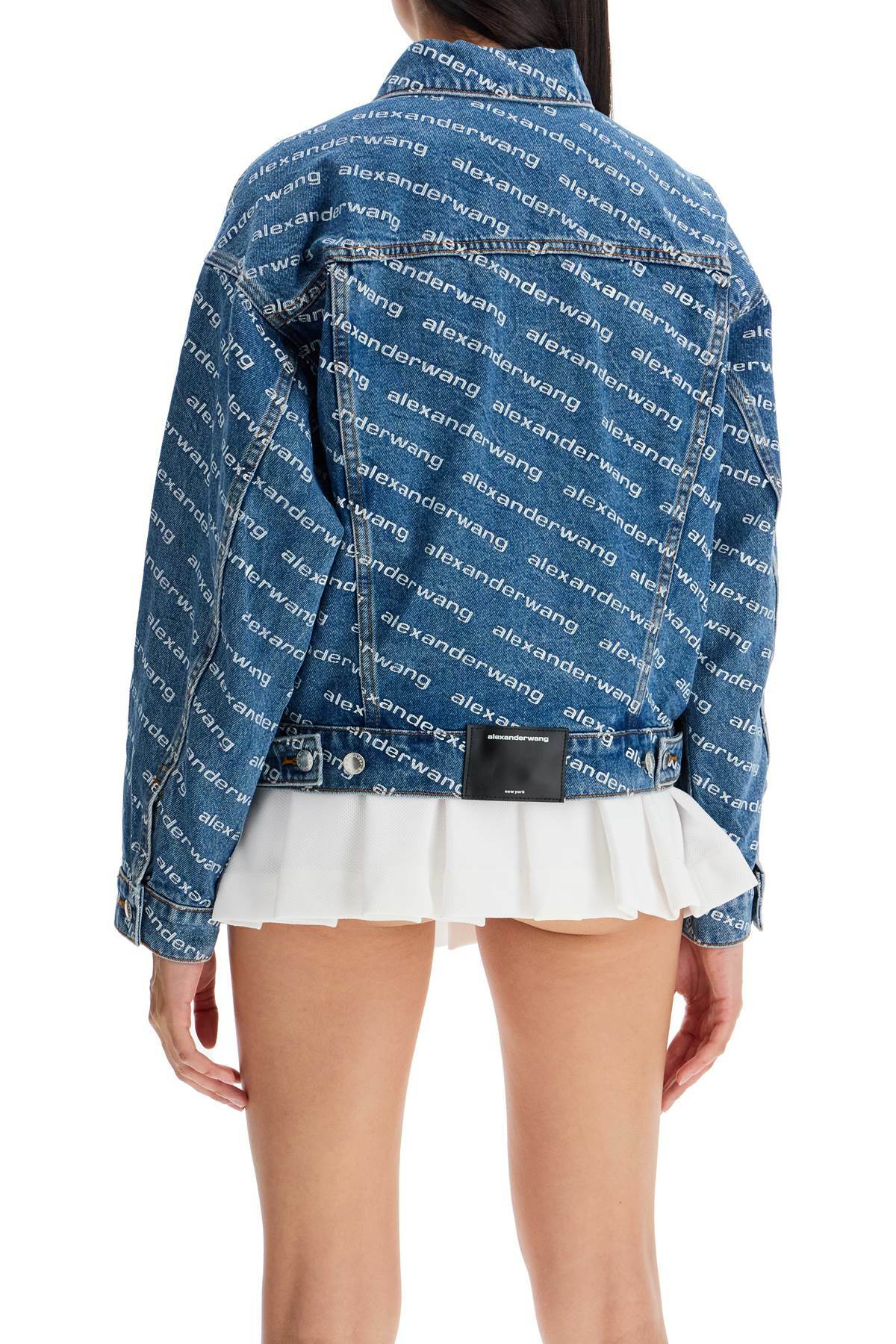 ALEXANDER WANG denim logoed jacket Blue Alexander Wang