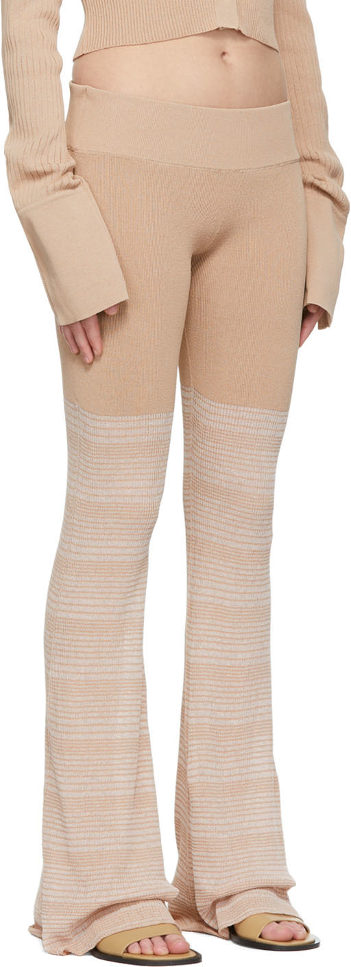 determ; Beige Polyester Lounge Pants