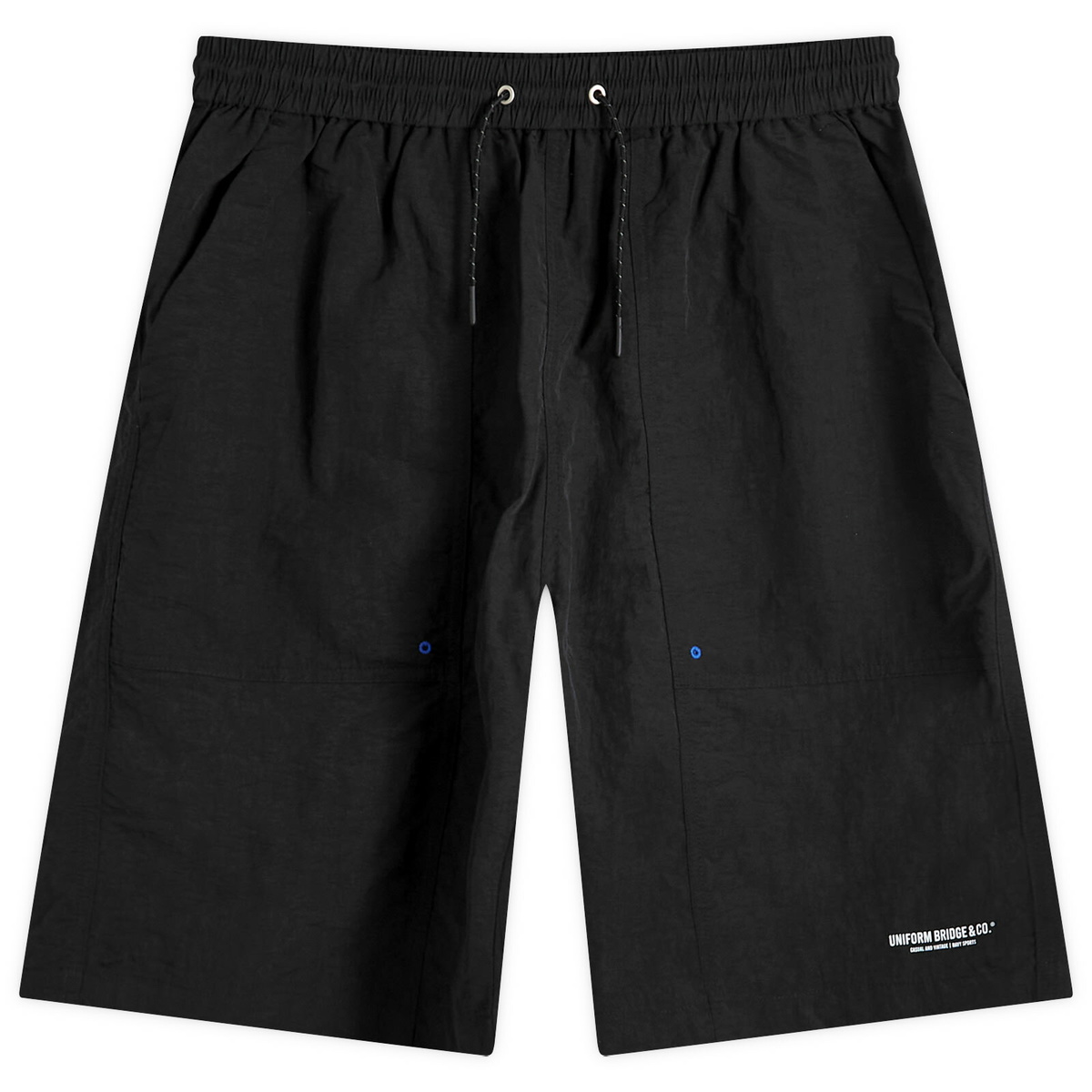Uniform Bridge Men's Nylon Trail Shorts in Black Uniform Bridge