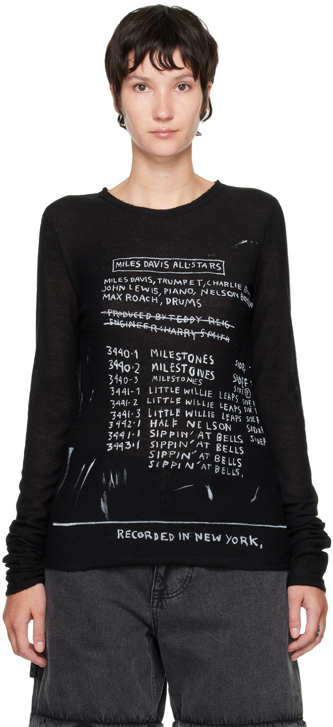 MISBHV Black Print Long Sleeve T-Shirt MISBHV