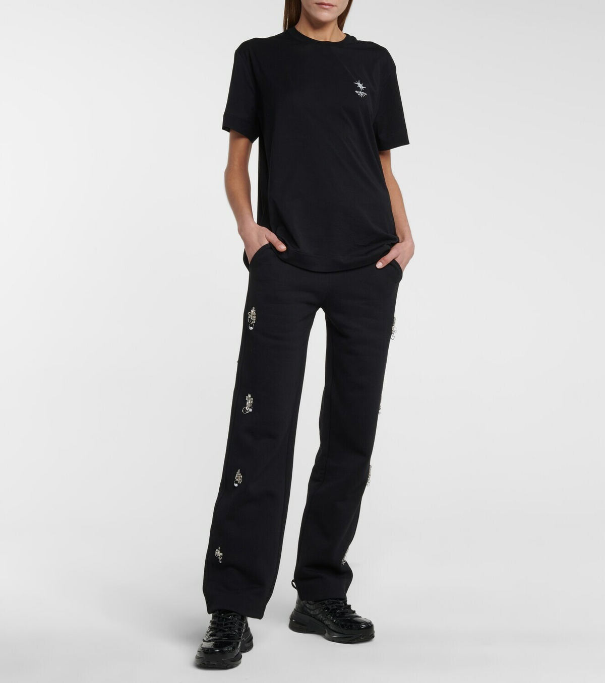 Givenchy - Embellished cotton sweatpants Givenchy