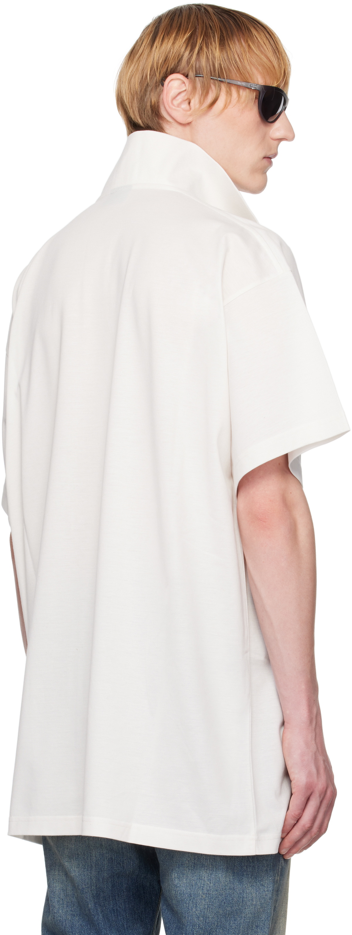 Balenciaga White BB Garderobe Polo Balenciaga