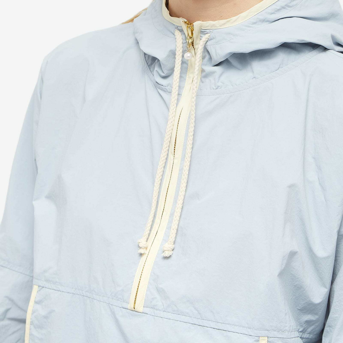 DONNI. Women's Nylon Pullover Jacket in Sky DONNI.