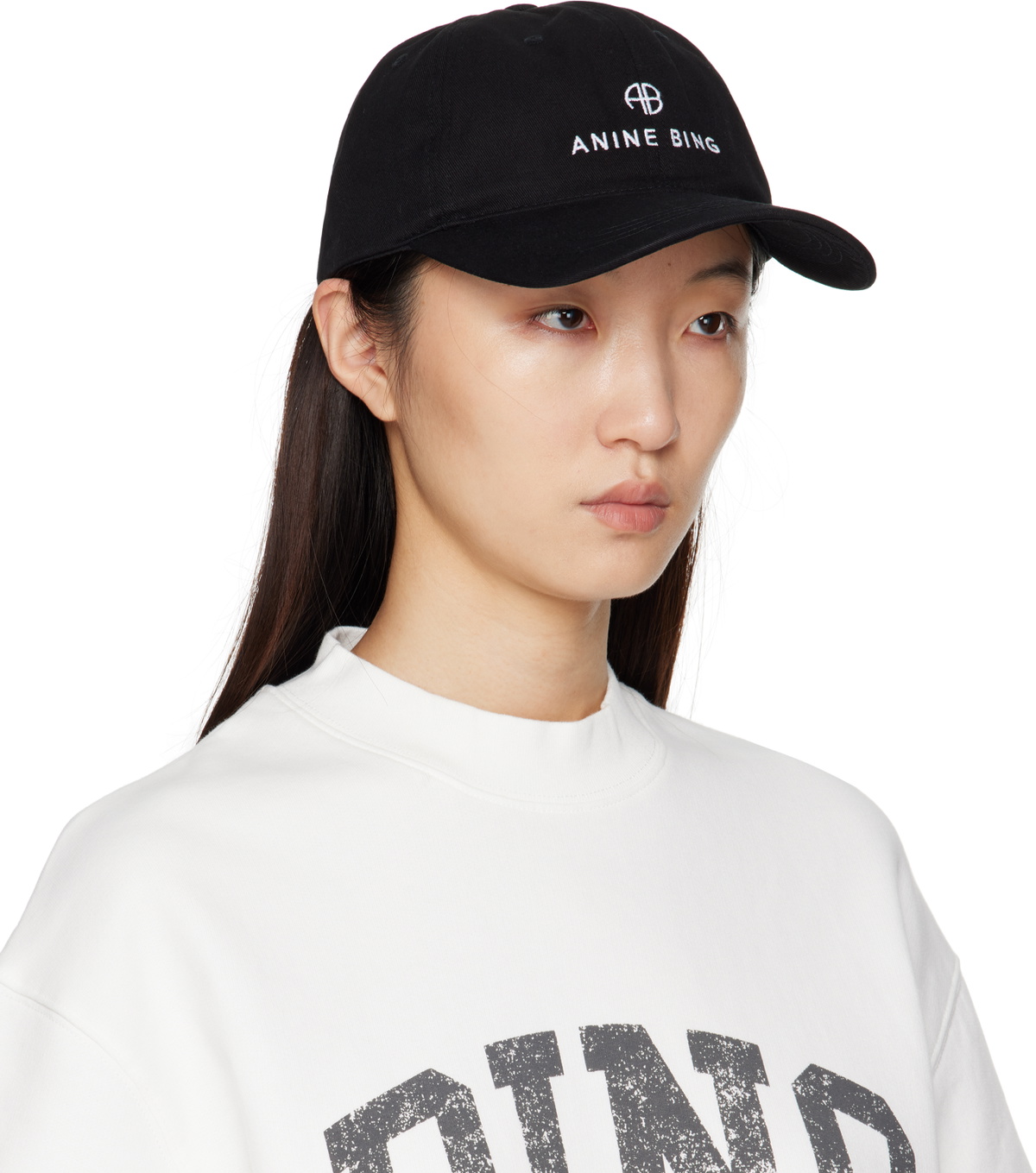 ANINE BING Black Jeremy Baseball Cap ANINE BING