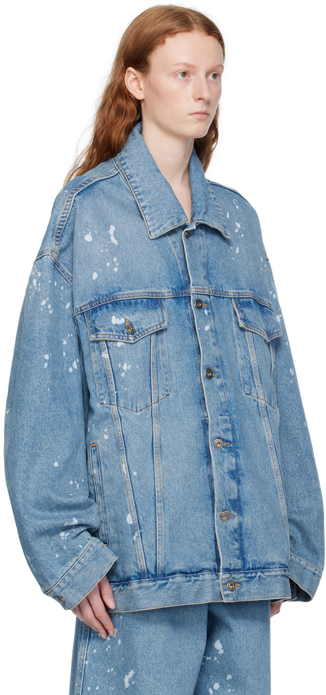 Off-White Blue Button Denim Jacket Off-White