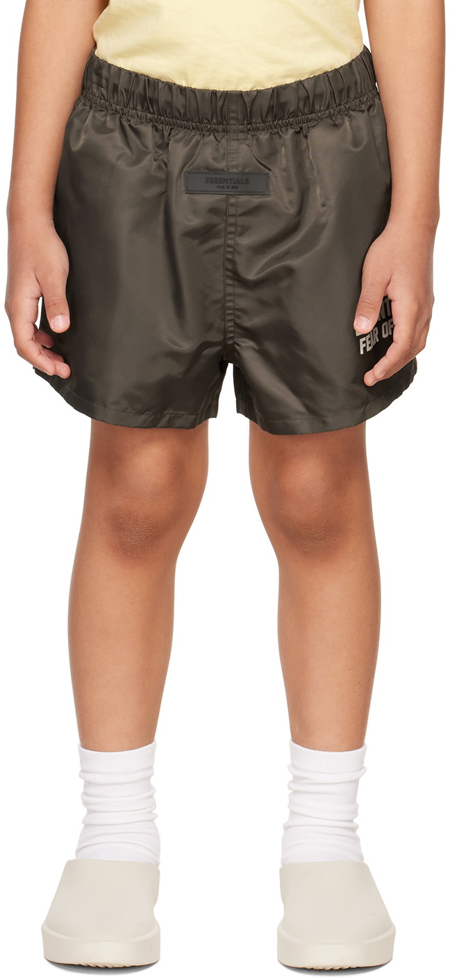 Essentials Kids Gray Nylon Shorts Essentials