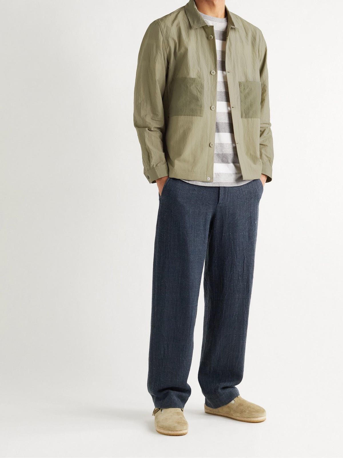 FOLK - Stack Nylon Shirt Jacket - Green Folk