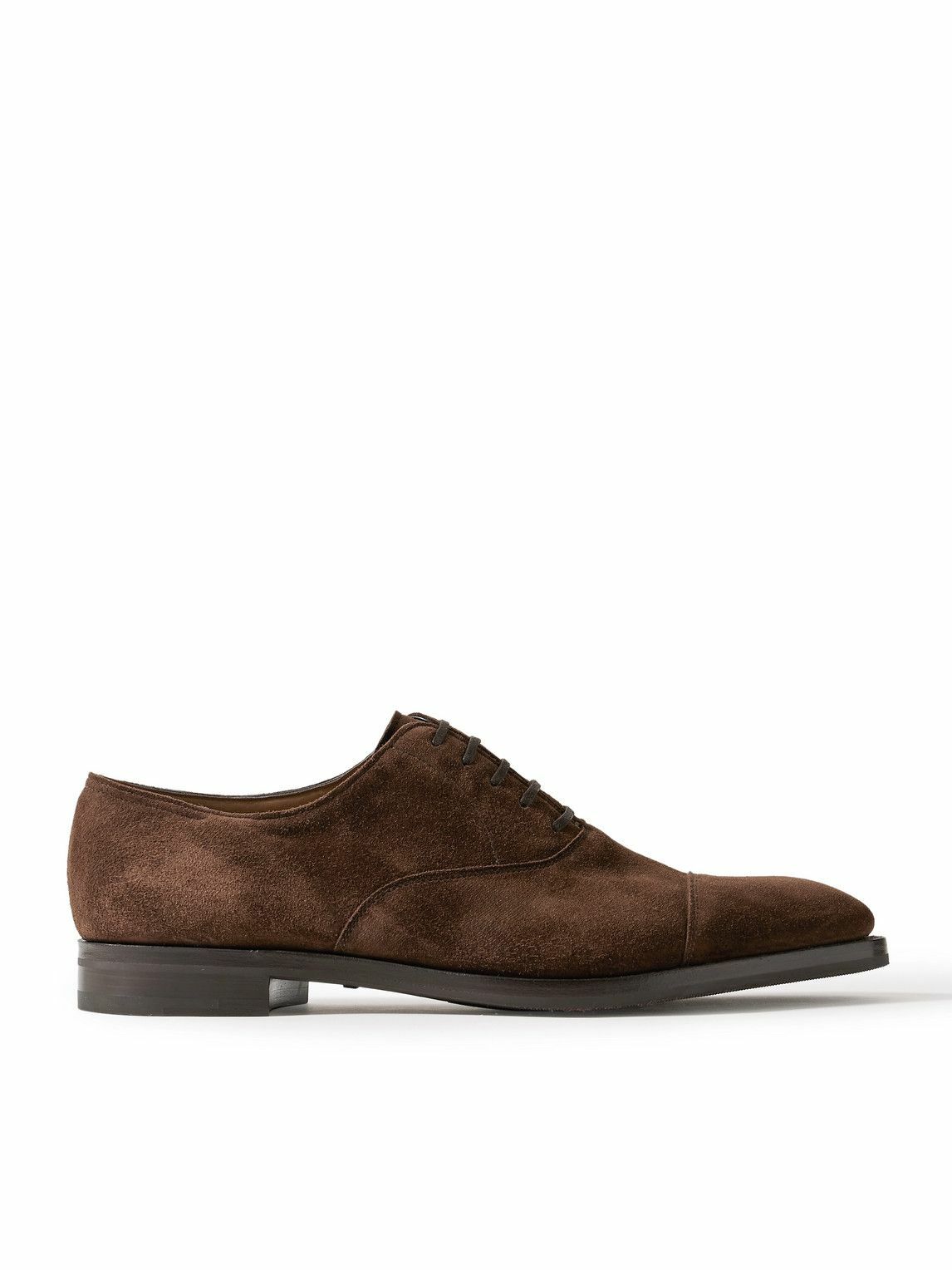 John Lobb - City II Cap-Toe Suede Oxford Shoes - Brown John Lobb