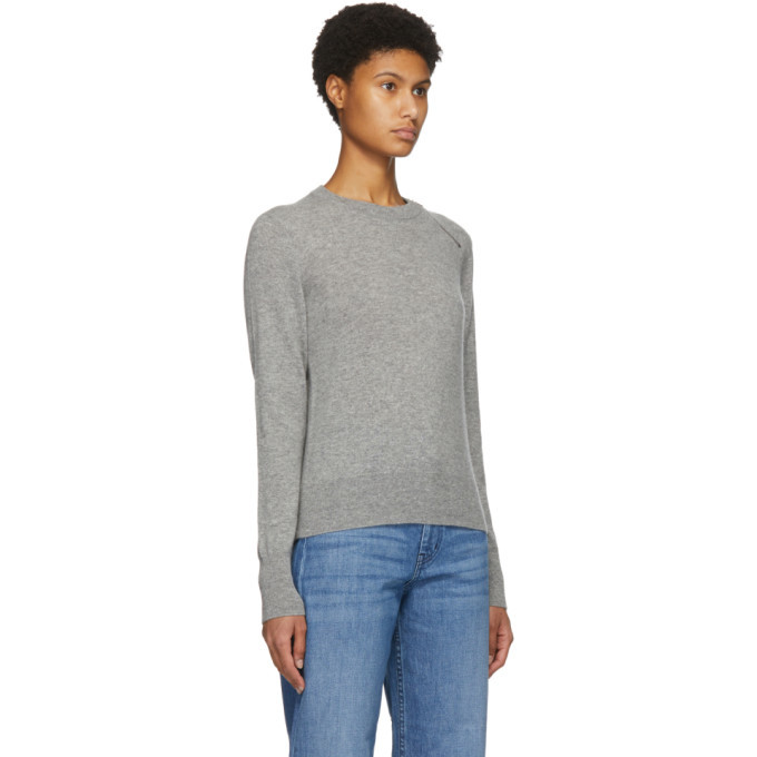Partow Grey Cashmere Brynner Sweater Partow